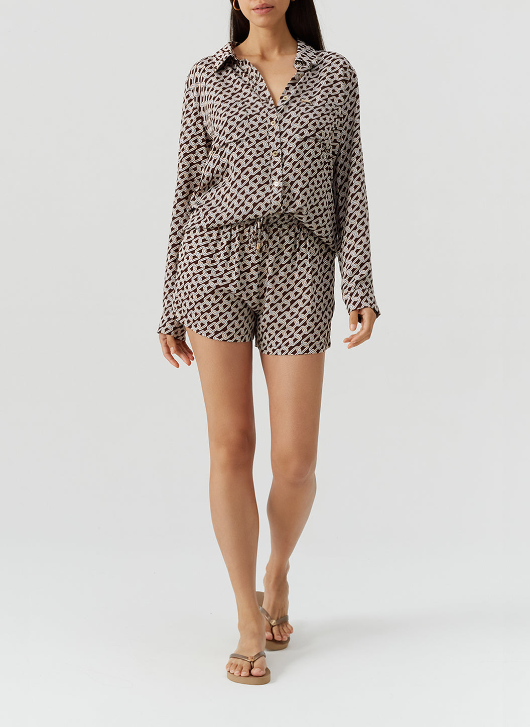 Annie Chain Relaxed Fit Shorts | Official Site