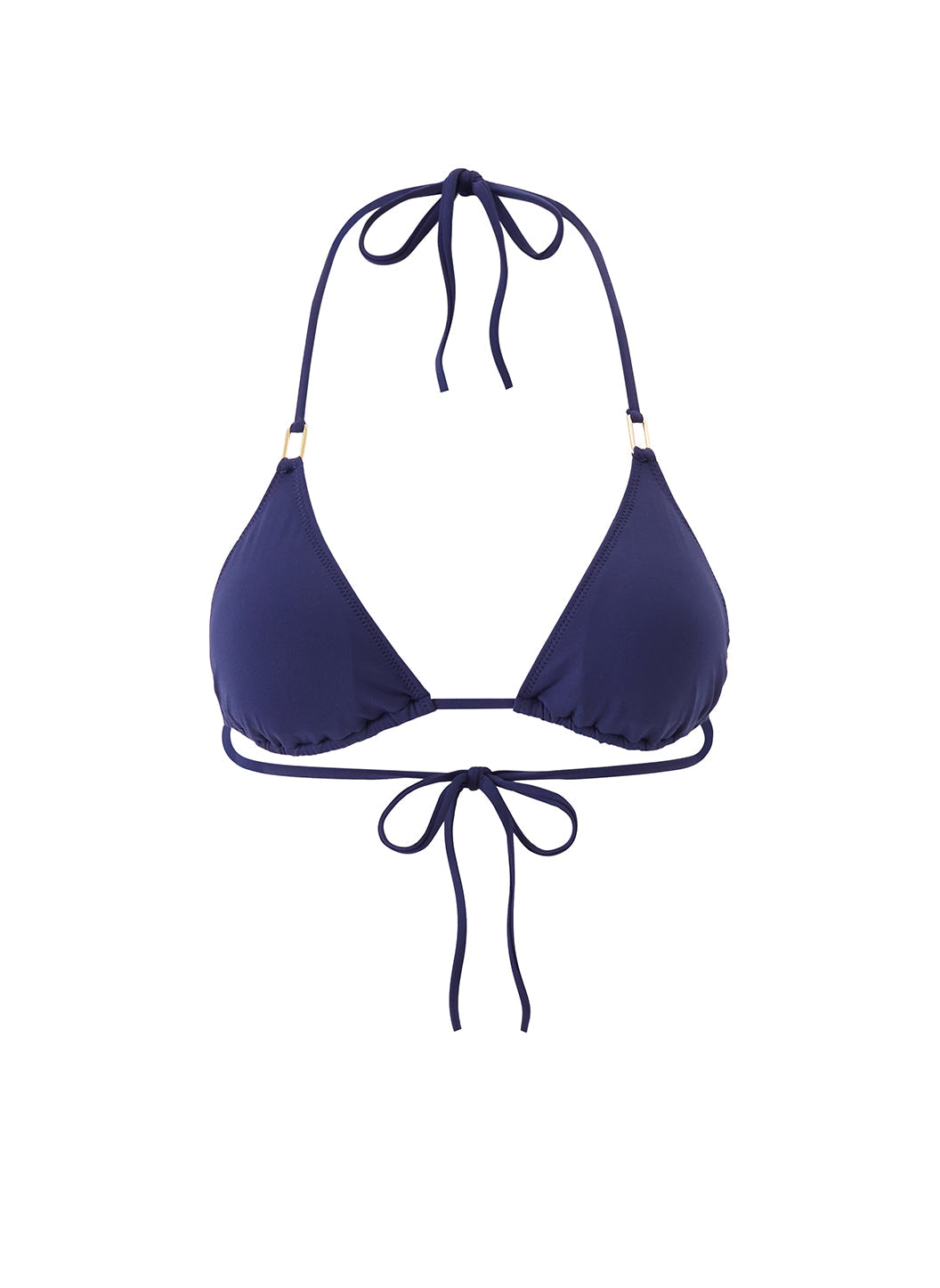 Cancun Navy Triangle Bikini Top | Melissa Odabash US