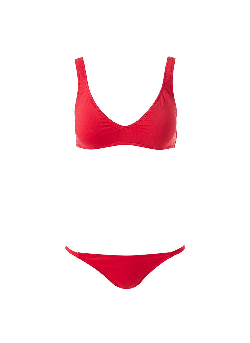 Melissa Odabash Exclusive Monaco Red Eco Bralette Bikini | Official Website